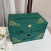 Personalised Quinceañera Emeral Green Card Box, Money Box, Rustic ...