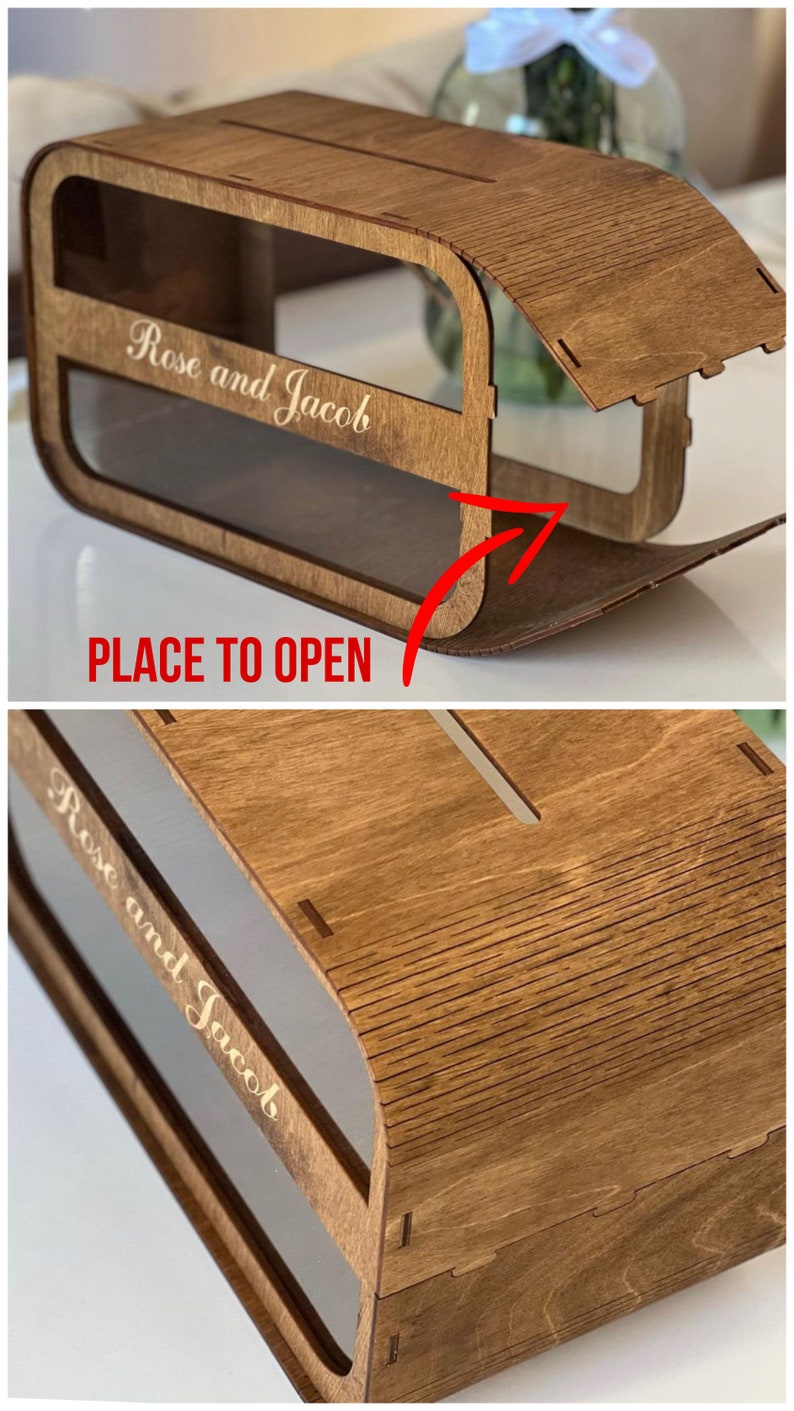 Personalised Wedding Rustic Card Box Boho Wedding Post Box - Etsy