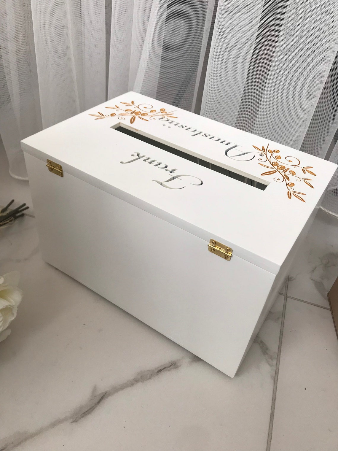Personalised Wedding Card Box Boho Wedding Post Box Wedding - Etsy