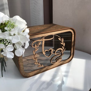 Wooden Wedding Wish Box, Wedding Memory Box, Personalized Wooden ...