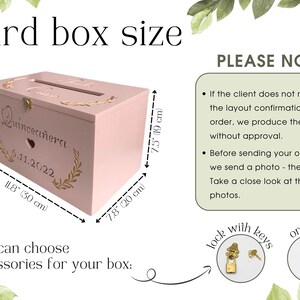 Personalised Quinceañera Red Card Box, Boho Post Box, Money Box, Rustic ...