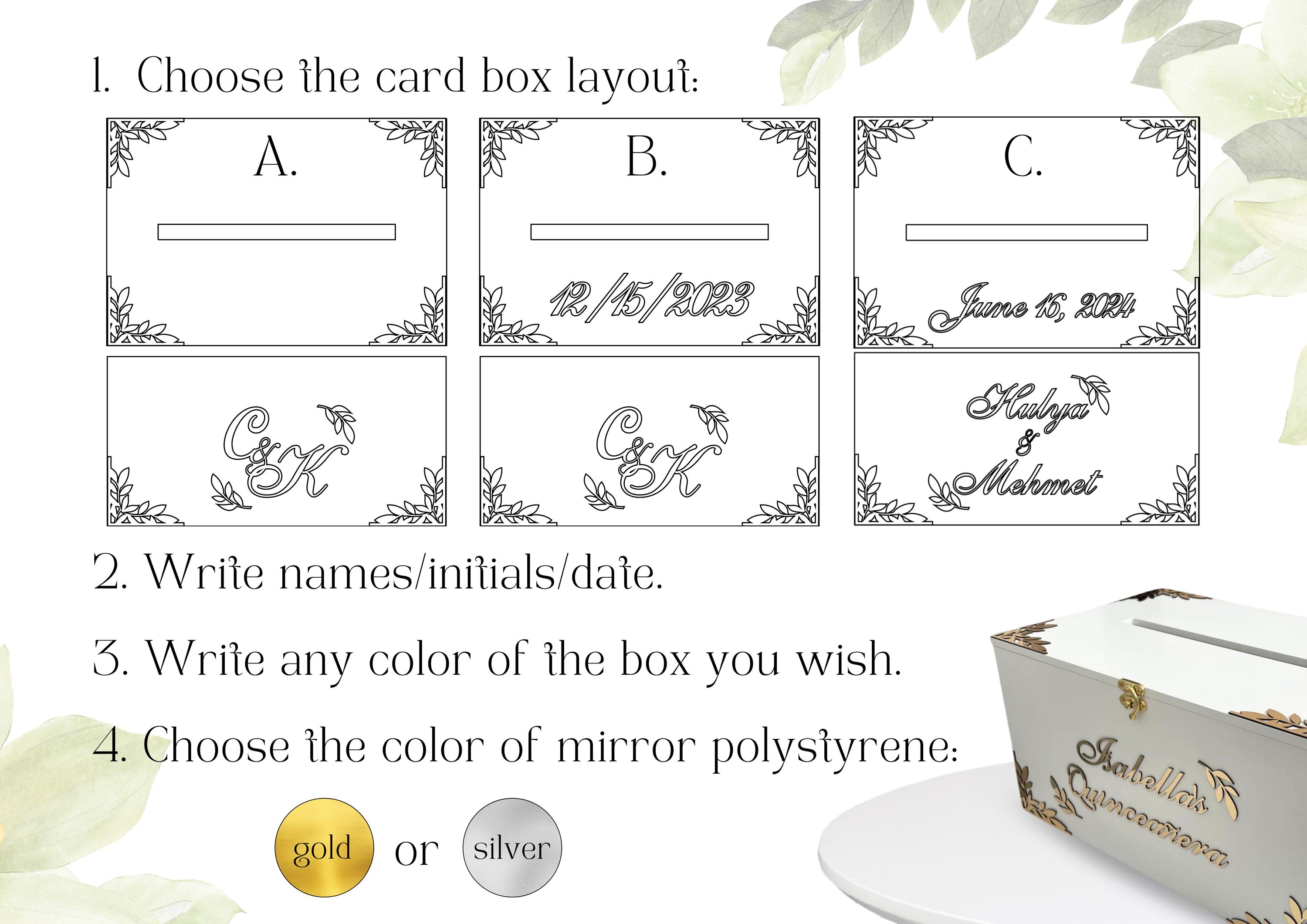 Green Sweet 16 Card Box, Personalized Quinceanera Card Box, Wooden ...