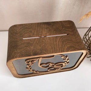 Wooden Wedding Wish Box, Wedding Memory Box, Personalized Wooden ...