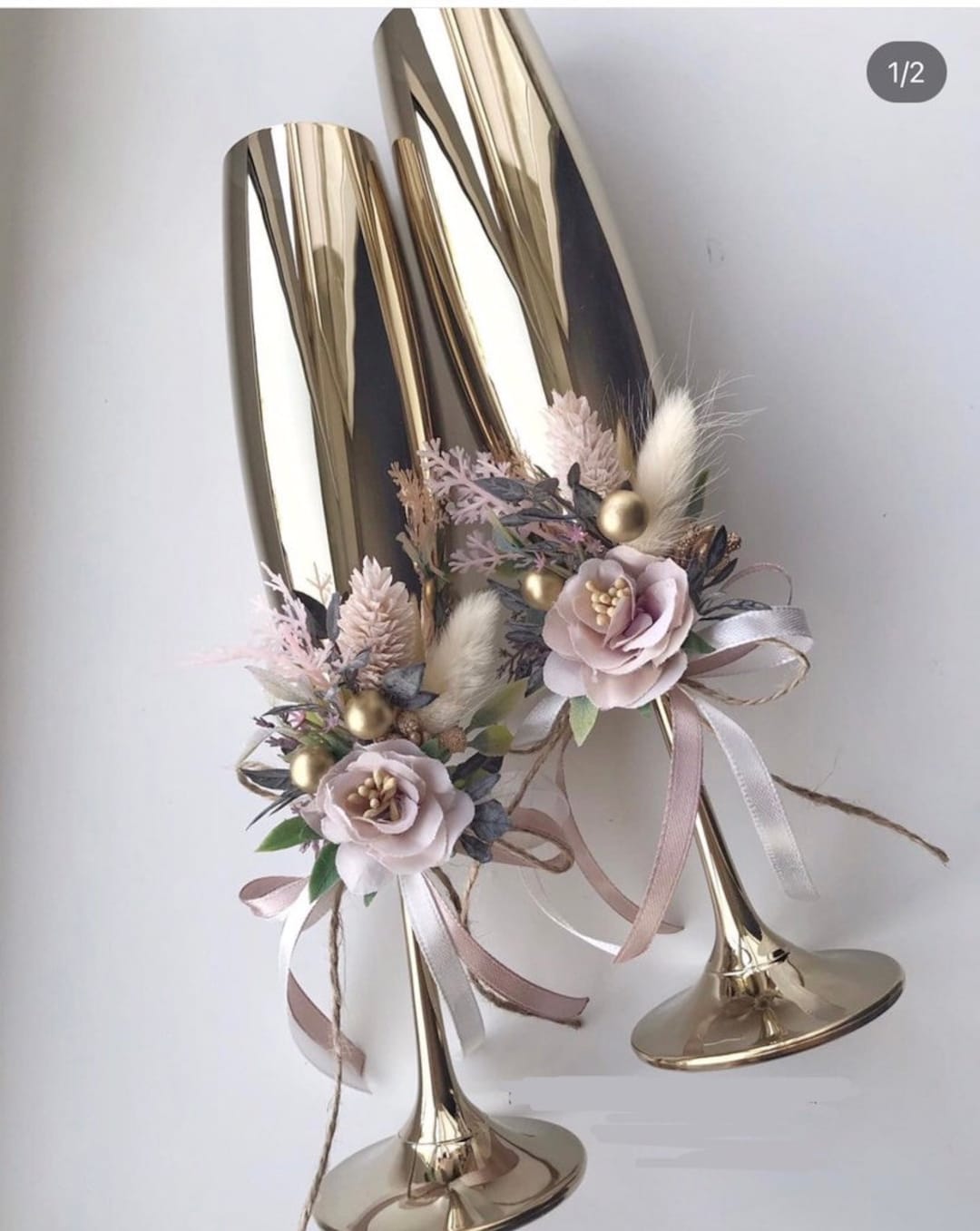 Toasting Champagne Flutes, Wedding Champagne Glasses, Glassware Set ...