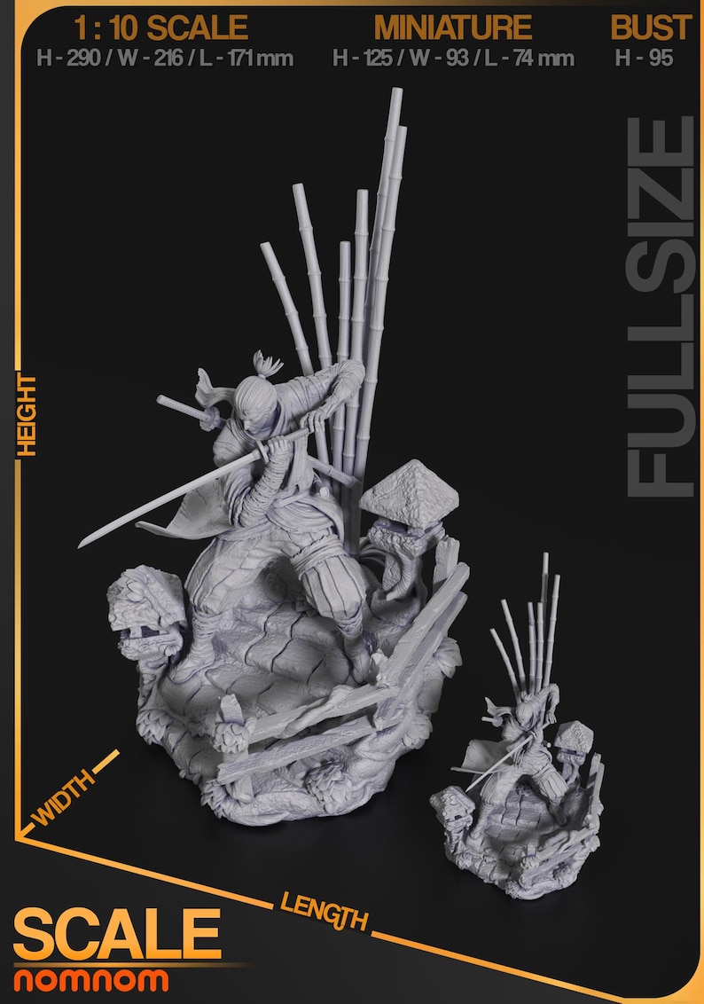 Sekiro - Sekiro: Shadows Die Twice 3D Printed Figure/statue/model Kit ...