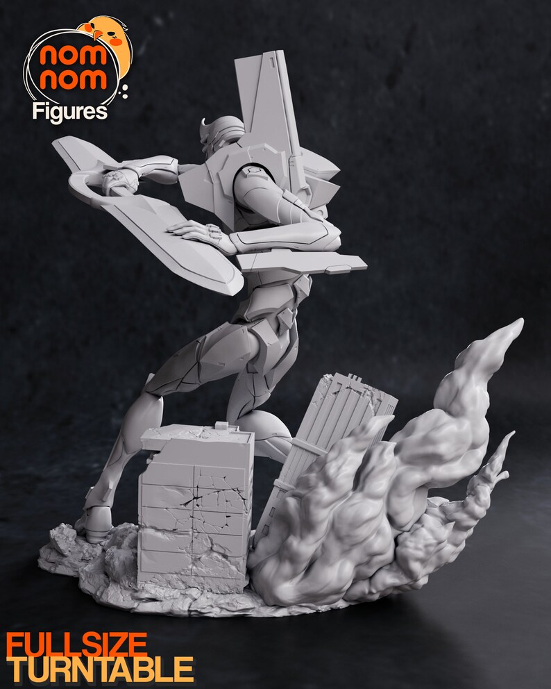 EVA-02 Neon Genesis Evangelion 3D Printed Figure/statue/model Kit - Etsy