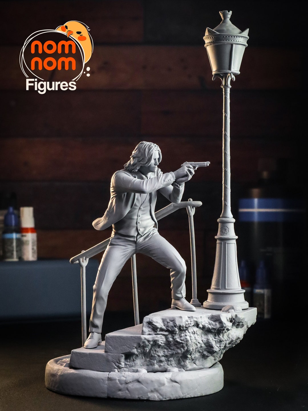 John Wick 3D Printed Figure/statue/model Kit - Etsy