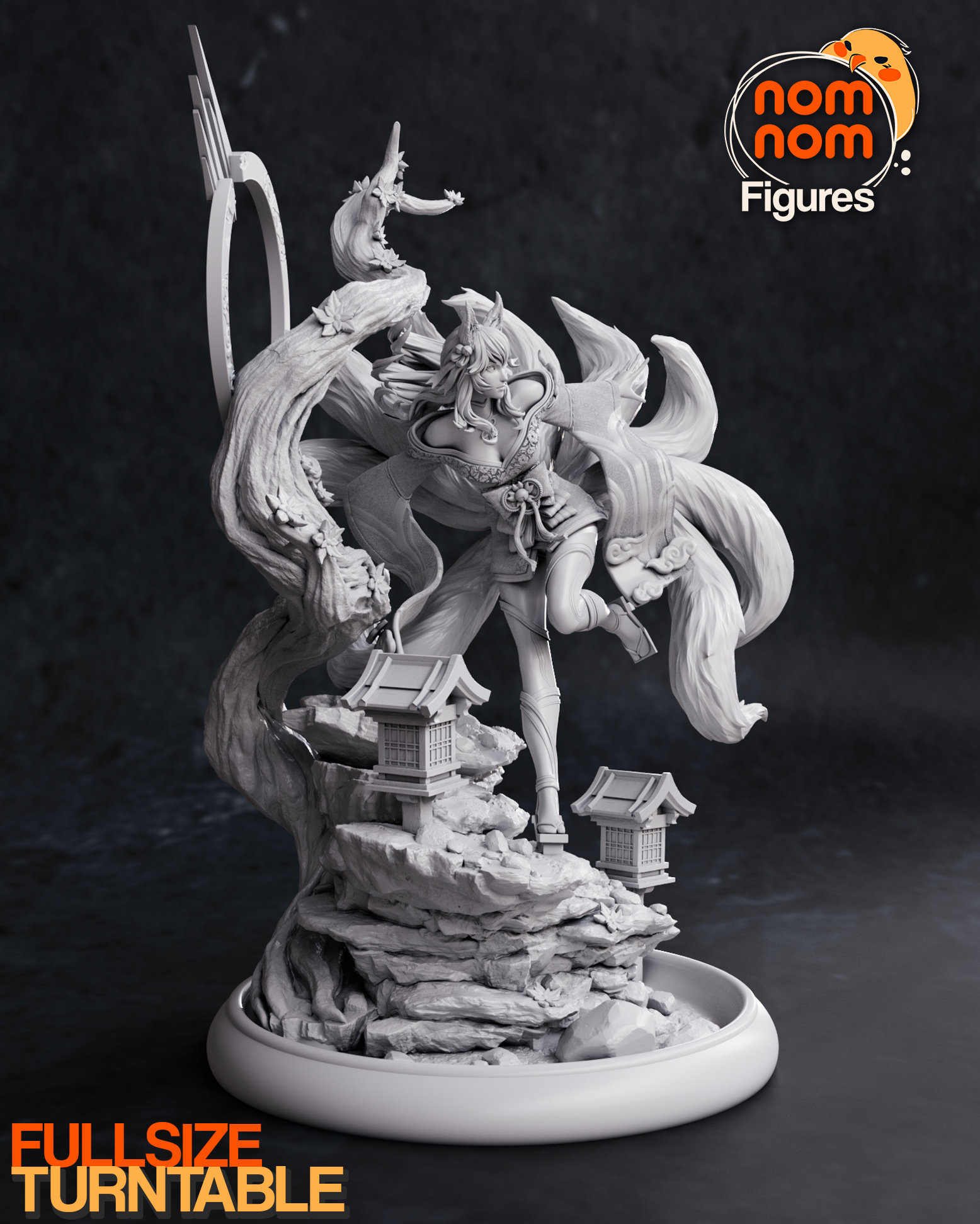 Spirit Blossom Ahri - League of Legends 3D Printed Figure/statue/model ...