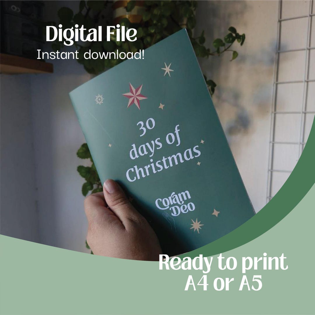 30 Days of Christmas Devotional Journal Part of the Coram Deo Series Printable A4 and A5 PDF ...