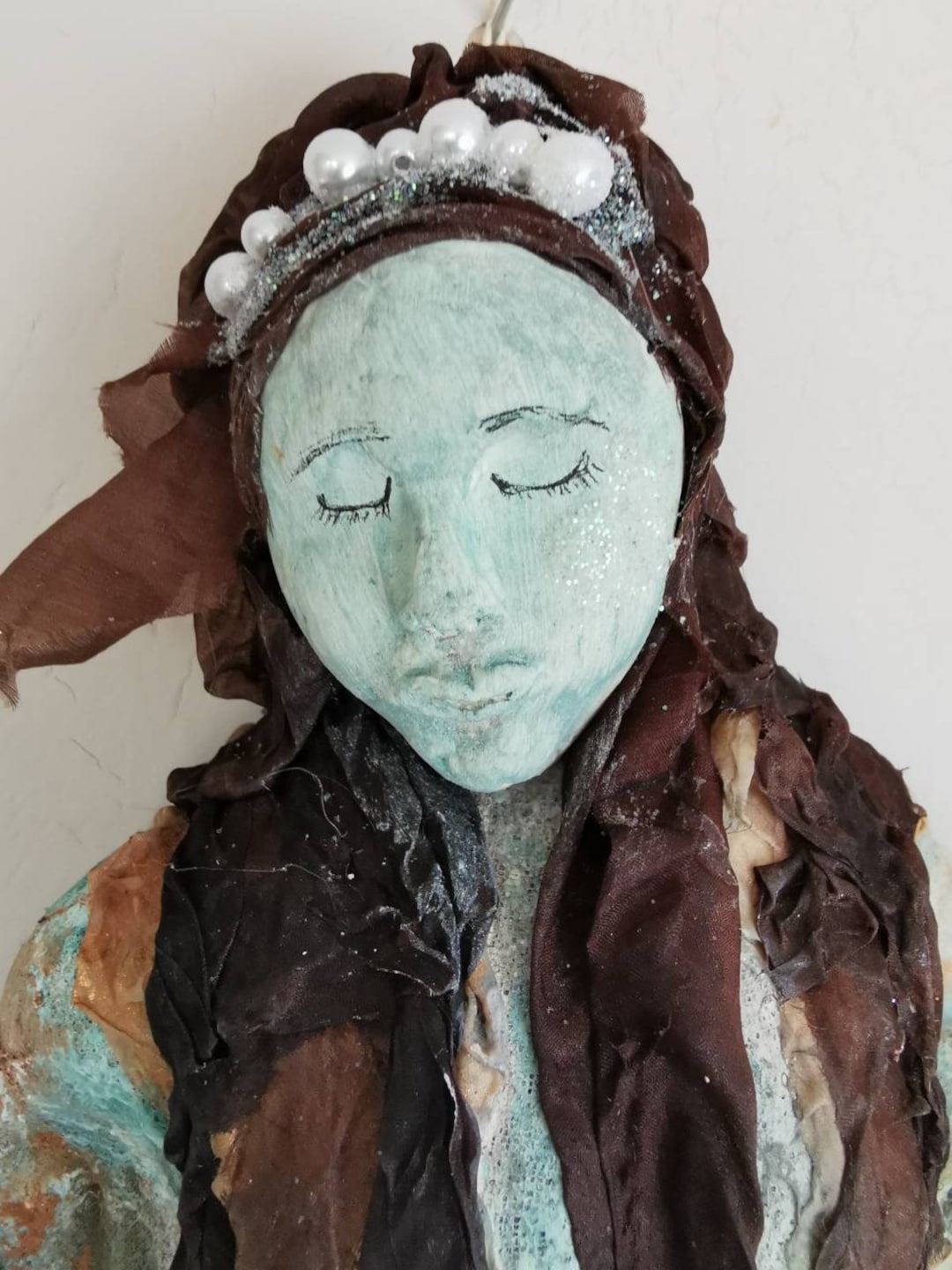 Art Doll Ooak, Mermaid, Sea Themed Doll, Paperclay and Textile ...