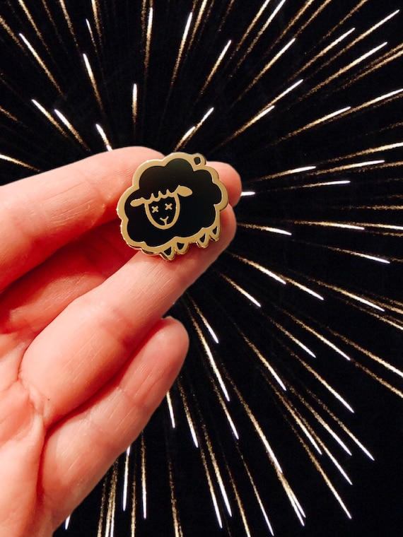 Black Sheep Hard Enamel Pin | Etsy