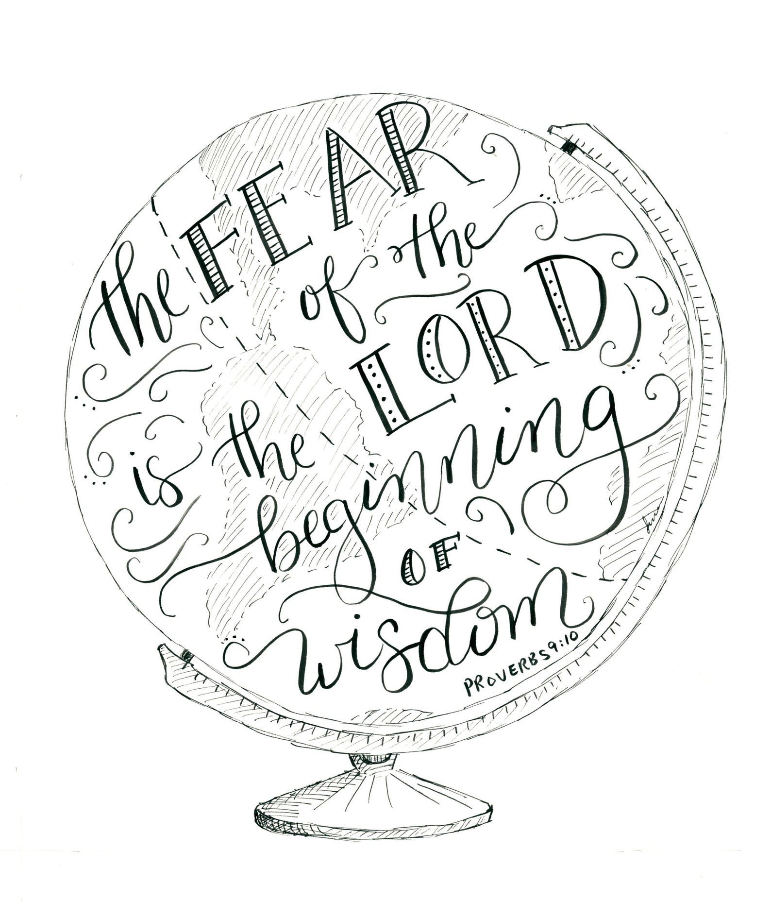 Digital Download Fear of the Lord is the Beginning of Wisdom - Etsy