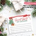 Secret Santa Gift Exchange Printable: Office Holiday Party (instant ...