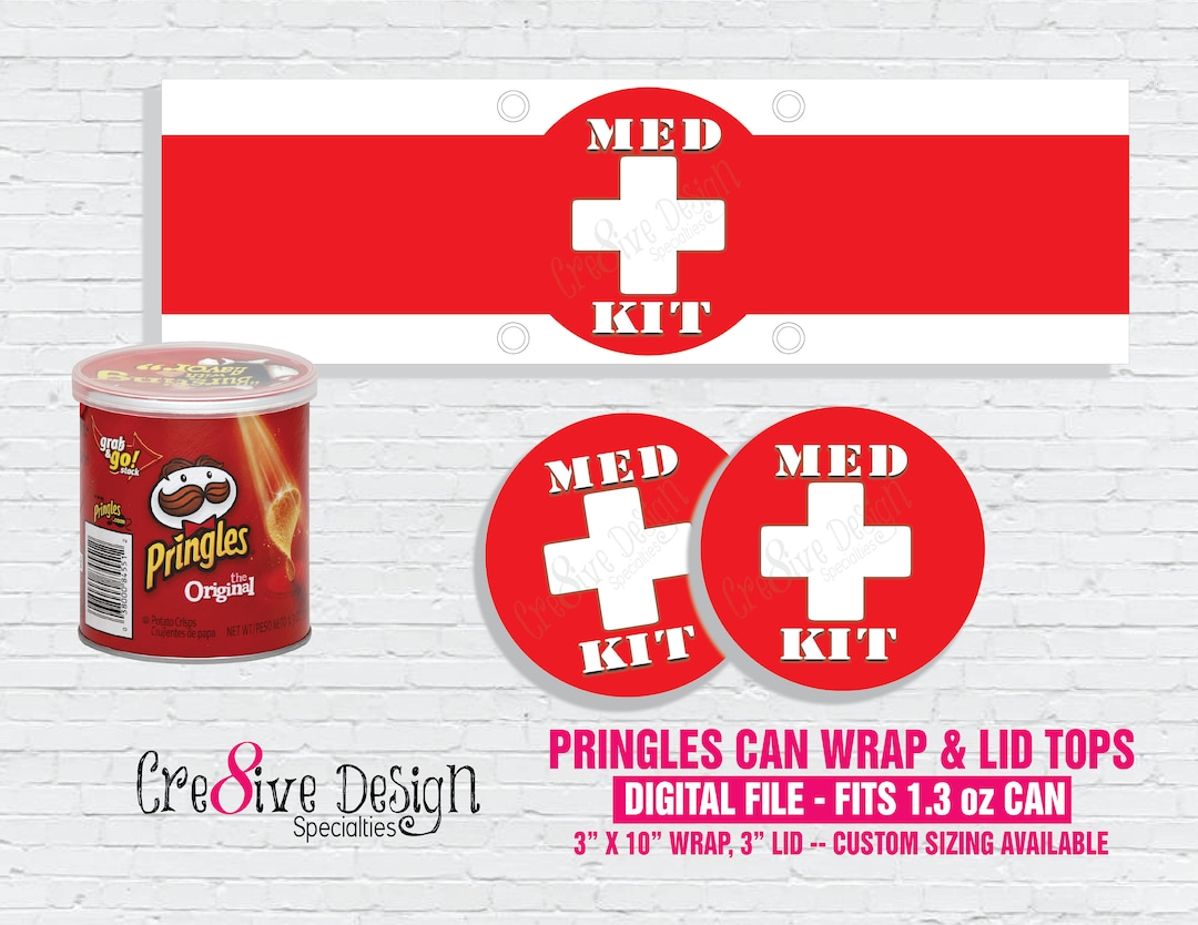 GAMER MED Kit Pringles Wrap Label, Gamer Birthday, Gamer Pringles Wrap ...