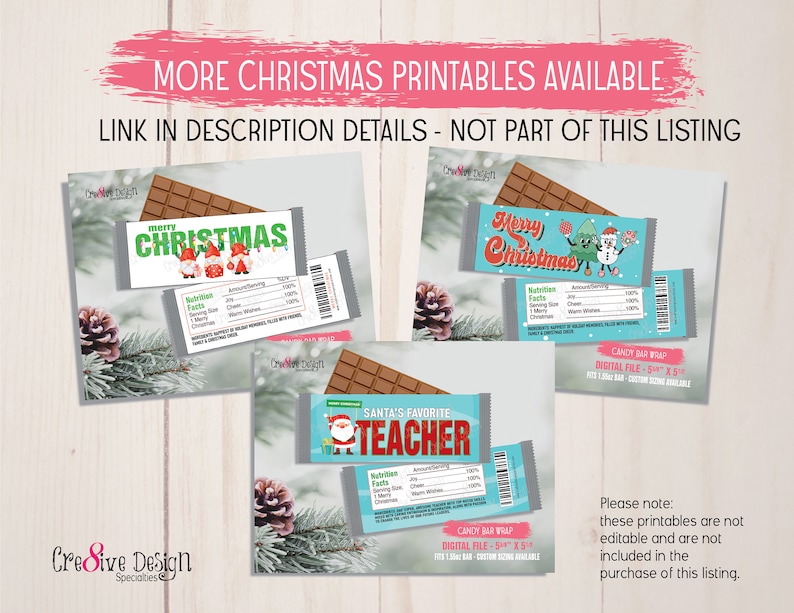 Secret Santa Gift Exchange Printable Christmas Gifts - Etsy