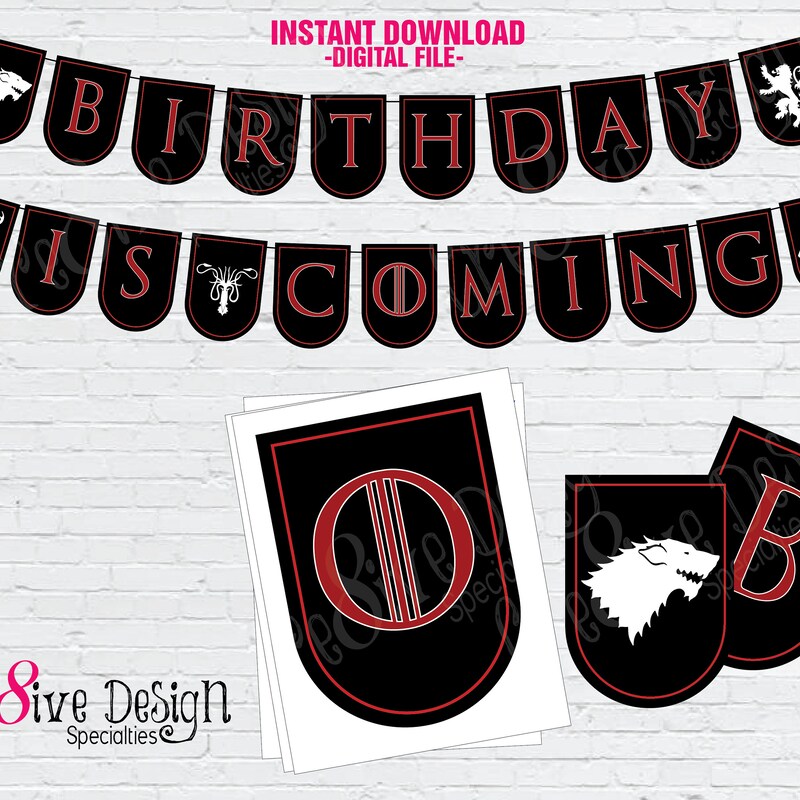 Game of Throne Birthday Invitation - Etsy