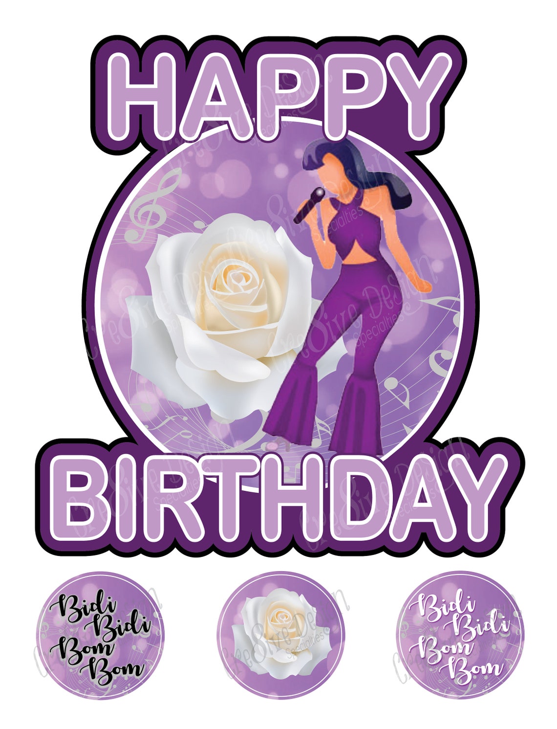 Selena Quintanilla Cake Topper Selena Quintanilla Party - Etsy