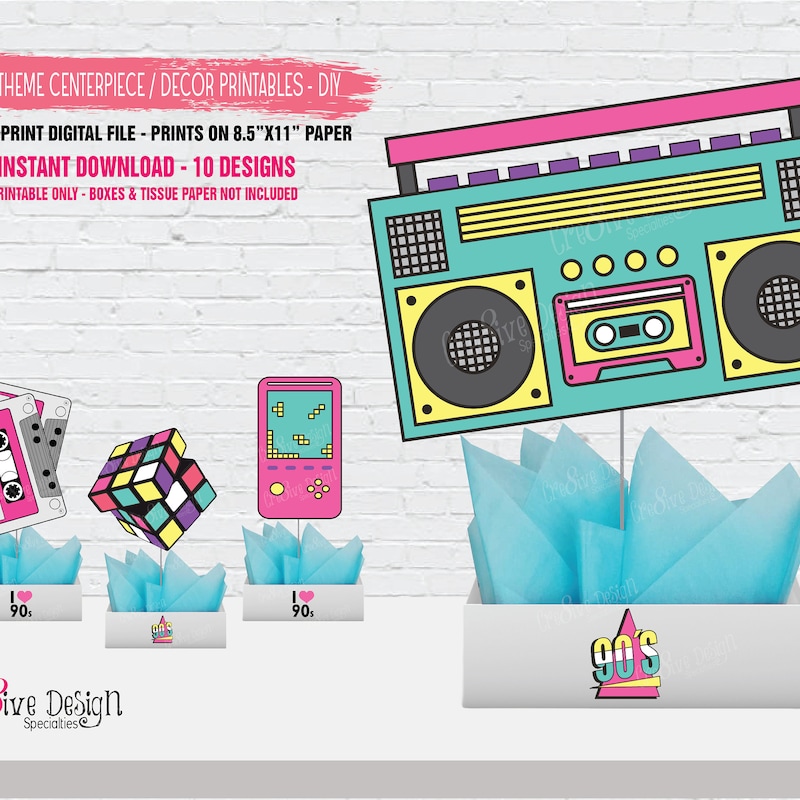 90s Centerpiece - Etsy