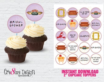 Friends Theme Cupcake Toppers - Etsy