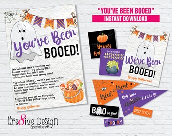 You've Been Booed Halloween Printable, You've Been Booed Kit, We've ...