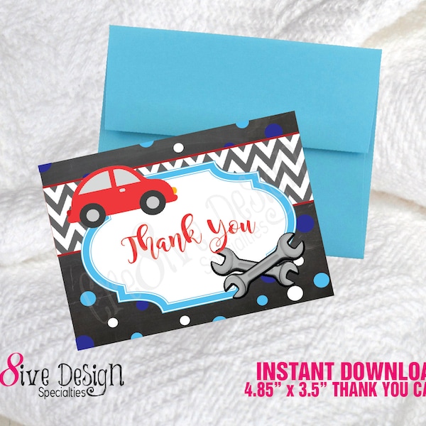 Car Mechanic Thank You Card - Etsy