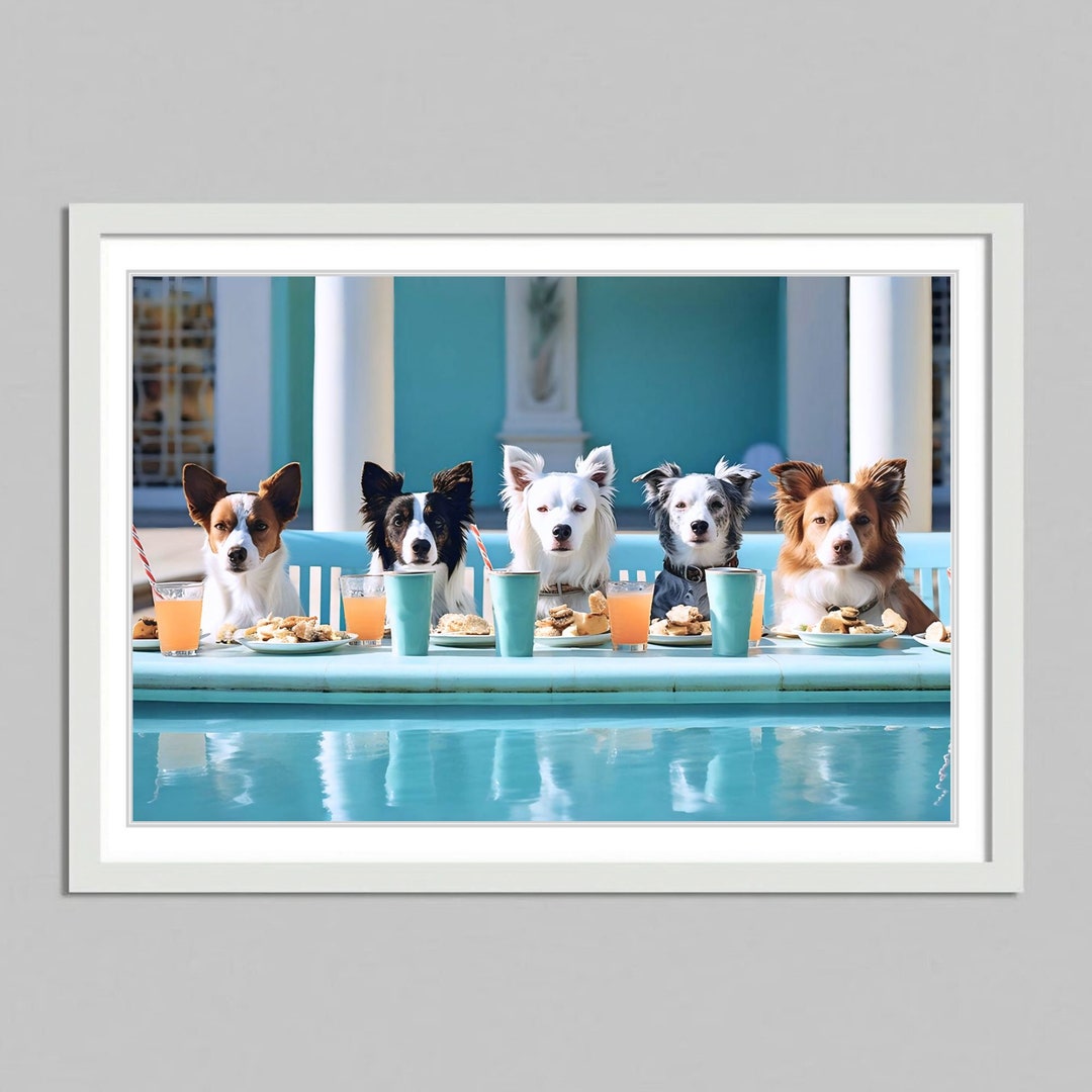 Dogs at Pool Bar at Palm Springs Hotel Digital Download, High Life ...