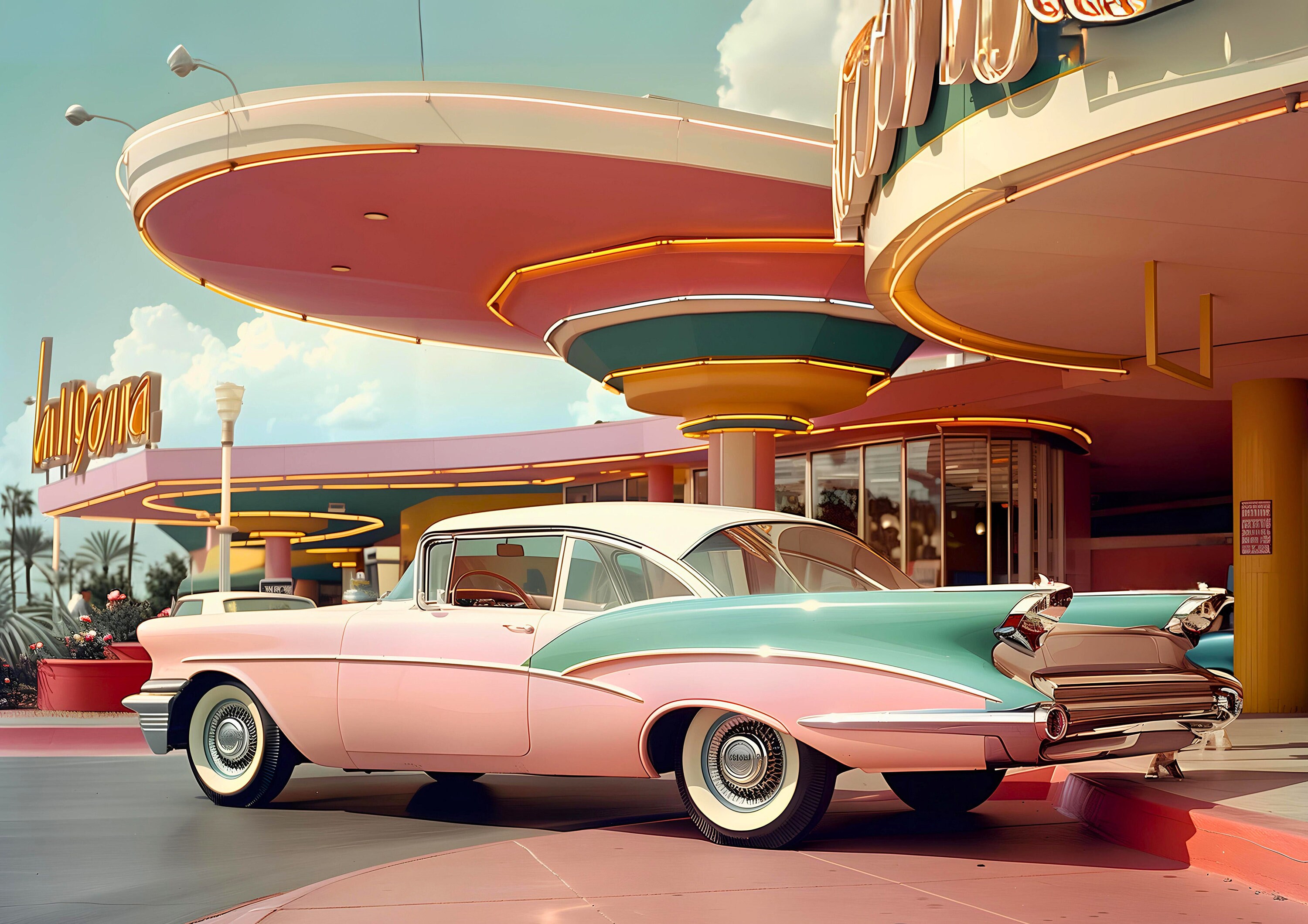 Digital Download Sights of the 50s Wall Art Vintage Print ,retro Poster ...