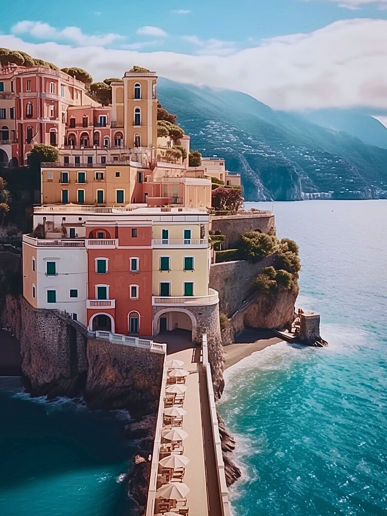 Positano Amalfi Coast Digital Download, High Life, Realistic ...