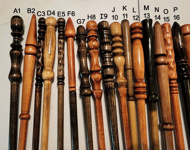 NEW - Wands - Hand Crafted- Movie Inspired Wooden Wizard Wands - Magic ...