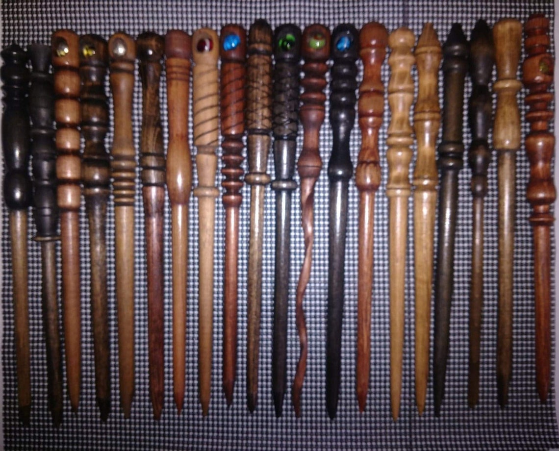 50 Assorted Movie Inspired Wooden Wands - Magic Wands - Hand Crafted ...