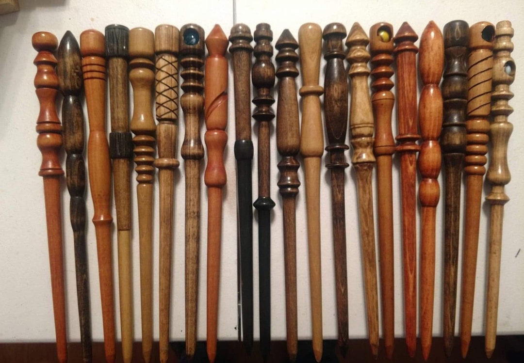 50 Assorted Movie Inspired Wooden Wands - Magic Wands - Hand Crafted ...