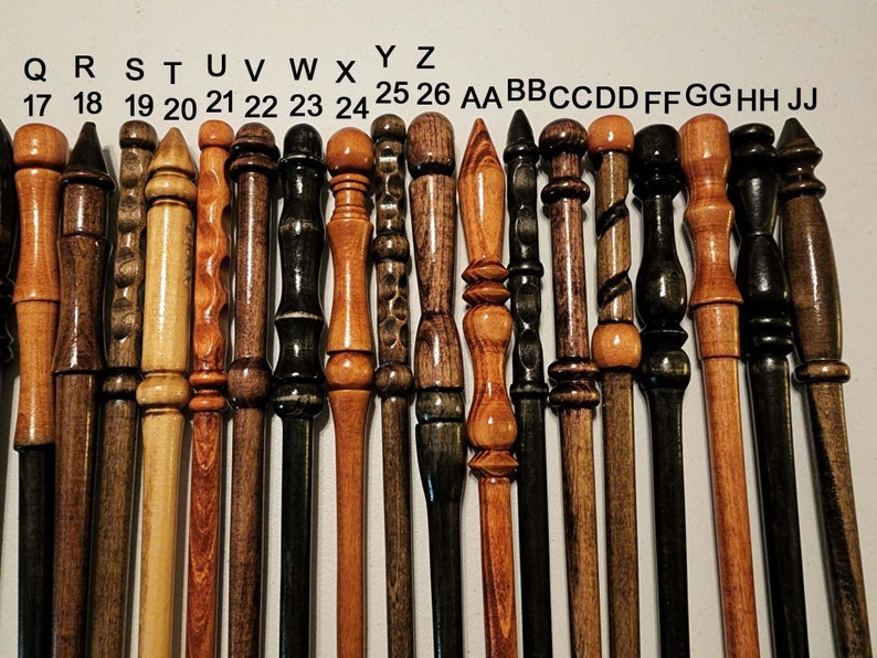 NEW - Wands - Hand Crafted- Movie Inspired Wooden Wizard Wands - Magic ...