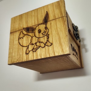 Pokemon Box - Pikachu, Eevee, Charmander Box - Pokemon Woodburn Box ...