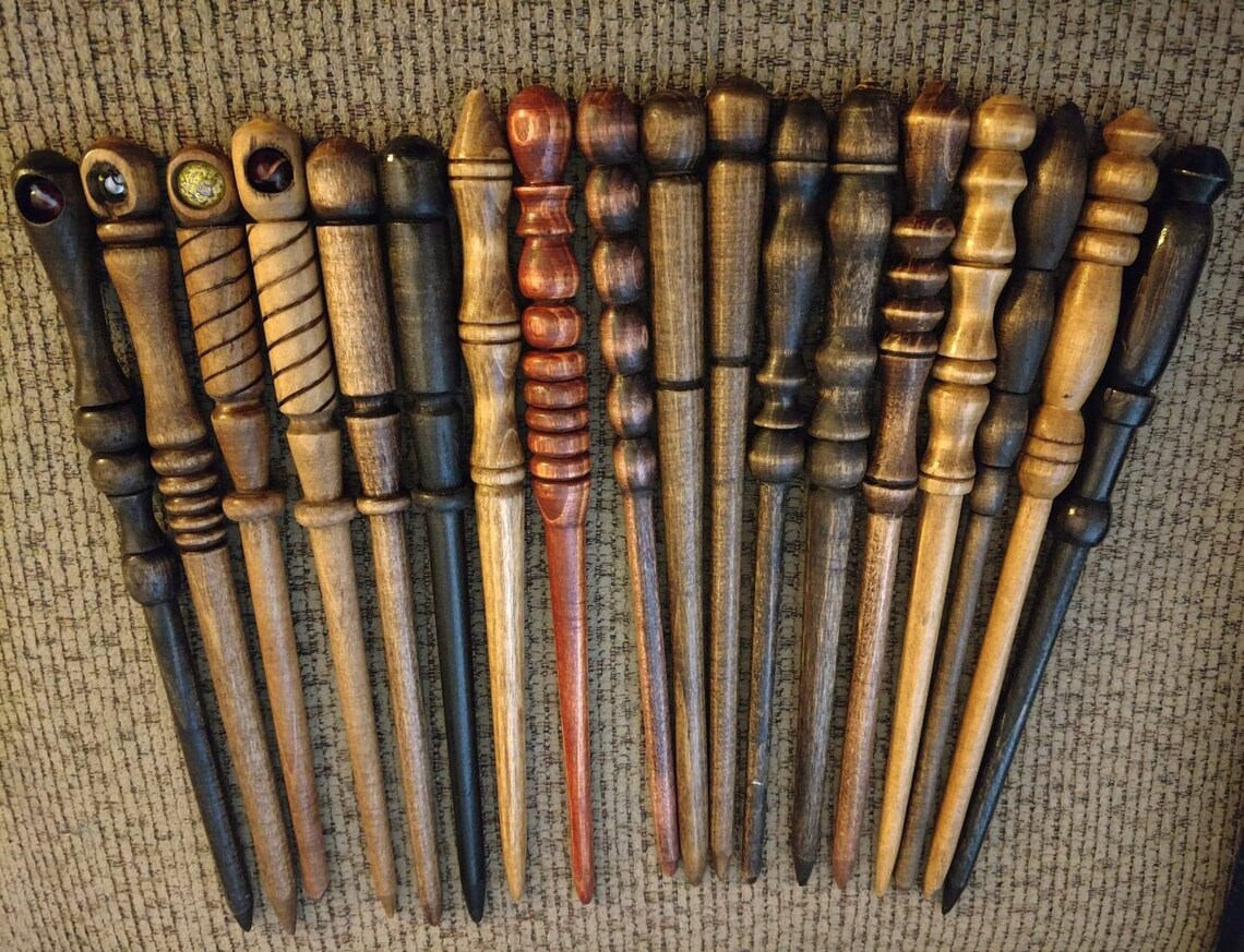 10 Assorted Movie Inspired Wooden Wands Magic Wands | Etsy