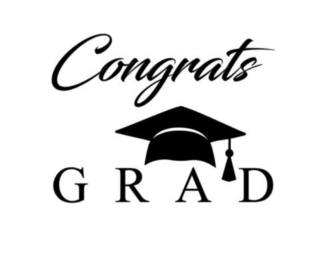 6x Congrats GRAD Transfer Vinyl Decal Stickers End of Year Teacher DIY ...