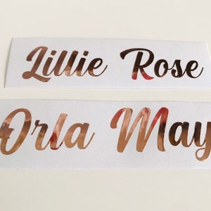1 X Personalised CHROME Vinyl Decal Sticker / Word Cut Vinyl Decal ...