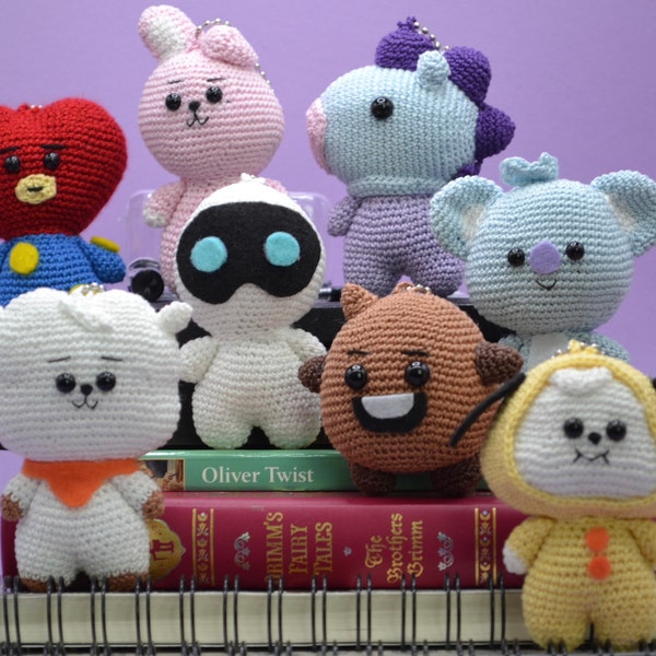 Crochet Bts Keychain - Etsy