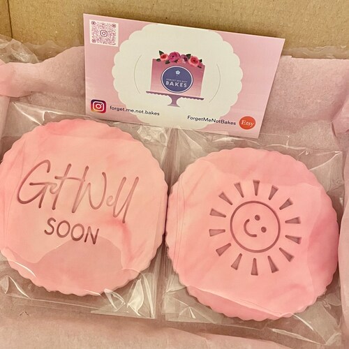 Get Well Soon Postal Letterbox Biscuit Box - Etsy UK
