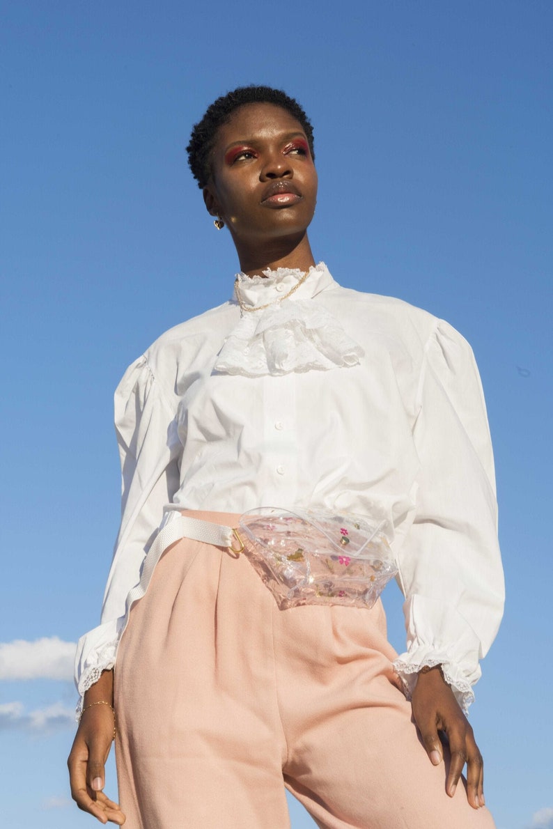 Pressed Flower Vinyl Fanny Pack / Clear Floral Fanny Pack/ | Etsy