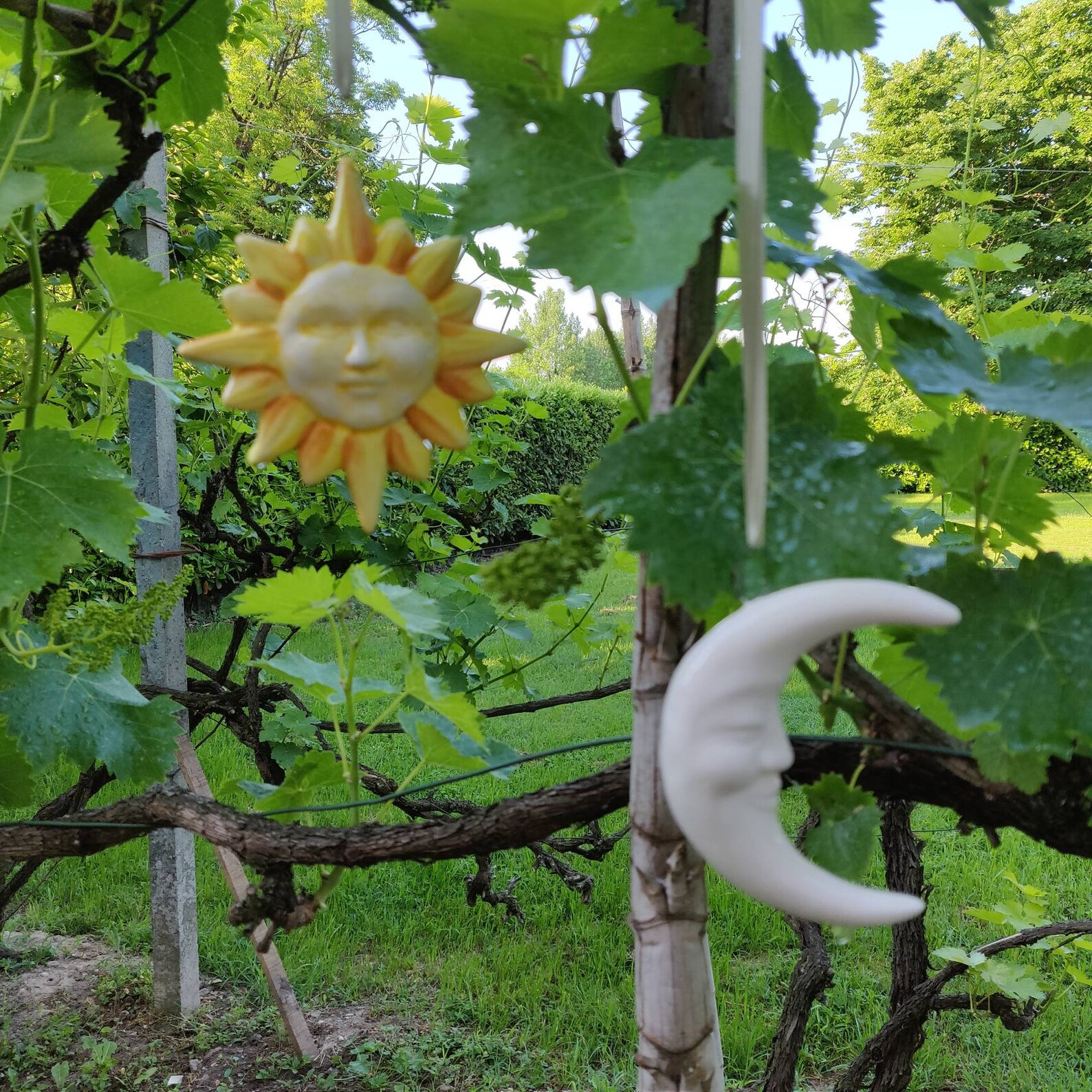 Italian Wedding Favors Sun Moon Ceramic Sun and Moon Painted - Etsy