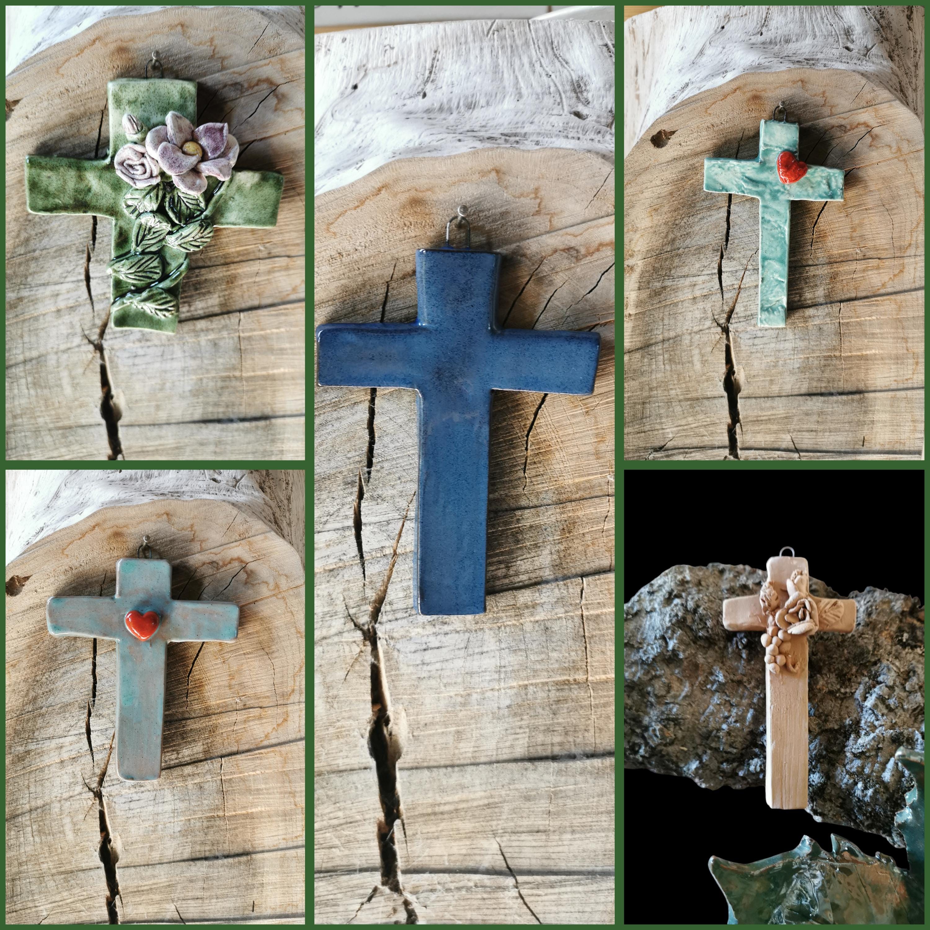 Ceramic Christian Cross, Christian Cross Catholic Religious Symbols ...