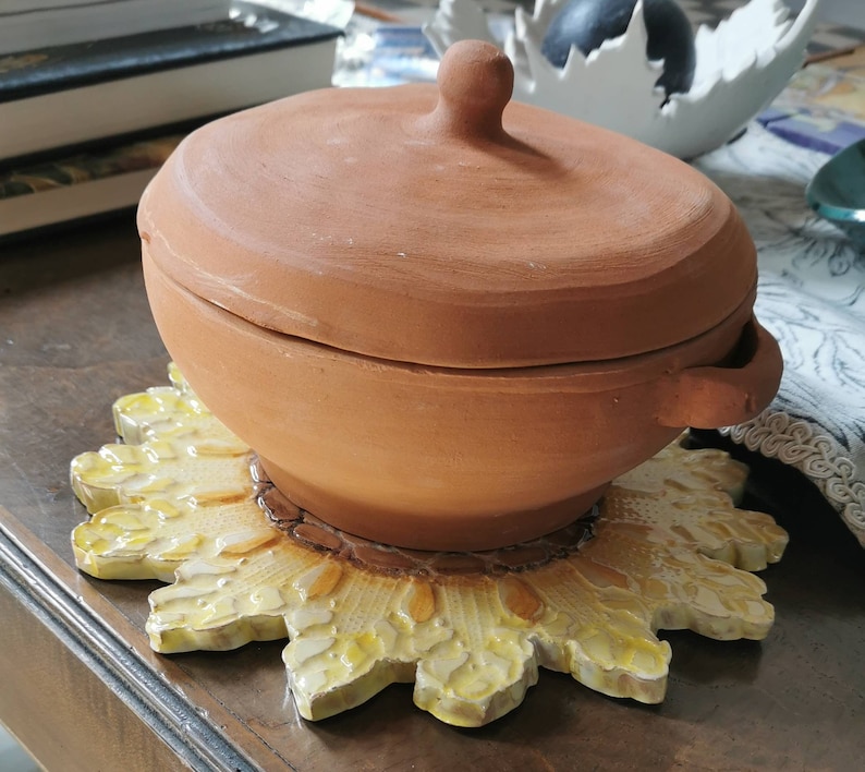 Ceramic Trivets Sunflower, Decorative Trivets Ceramics for the Home ...