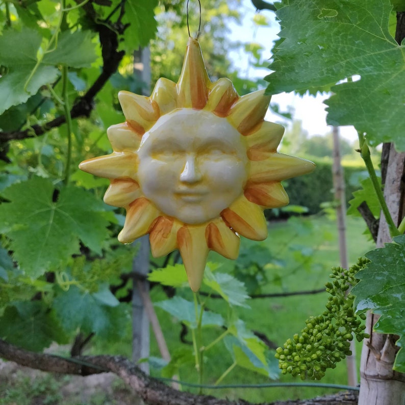 Italian Wedding Favors Sun Moon Ceramic Sun and Moon Painted - Etsy