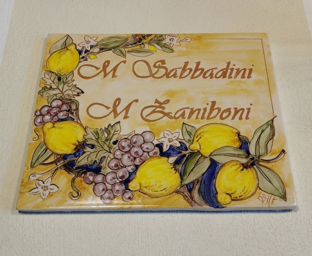 Ceramic Tiles for Home and Shop, House Number Engraved on Ceramic ...