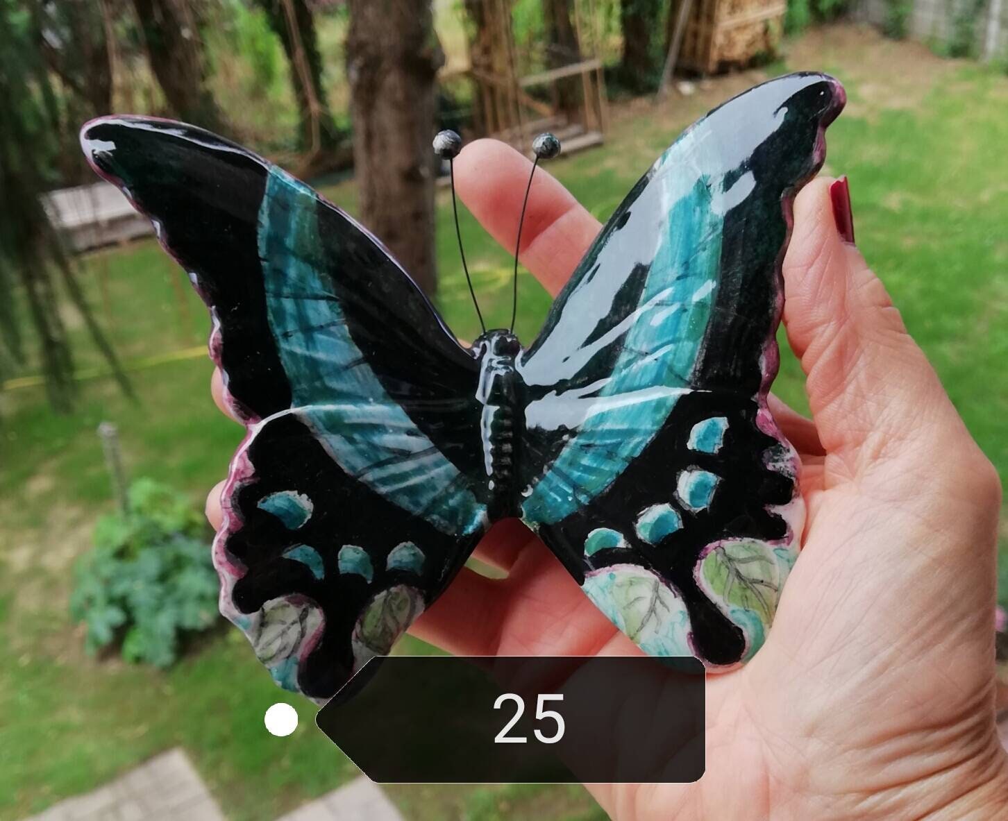 Wall Butterflies, Garden Butterflies, Outdoor Decorations, Hanging ...