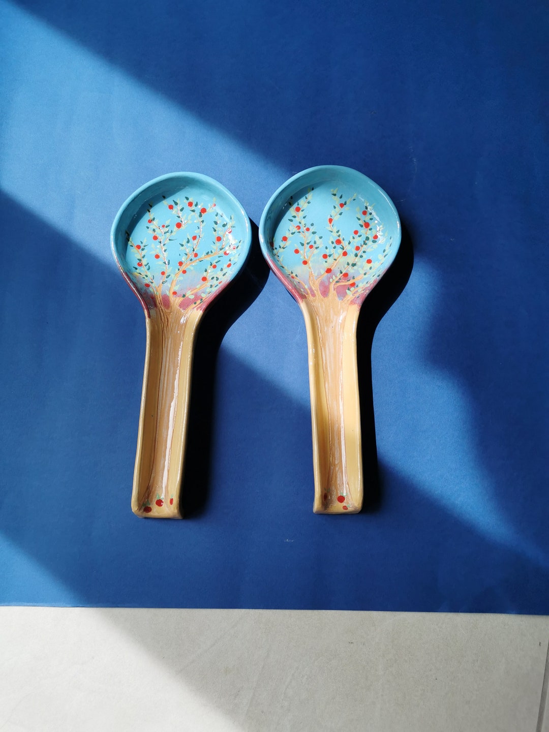 Funny Kitchen, Spoon Rests Italy, Tree of Life on Ceramic, Tree ...