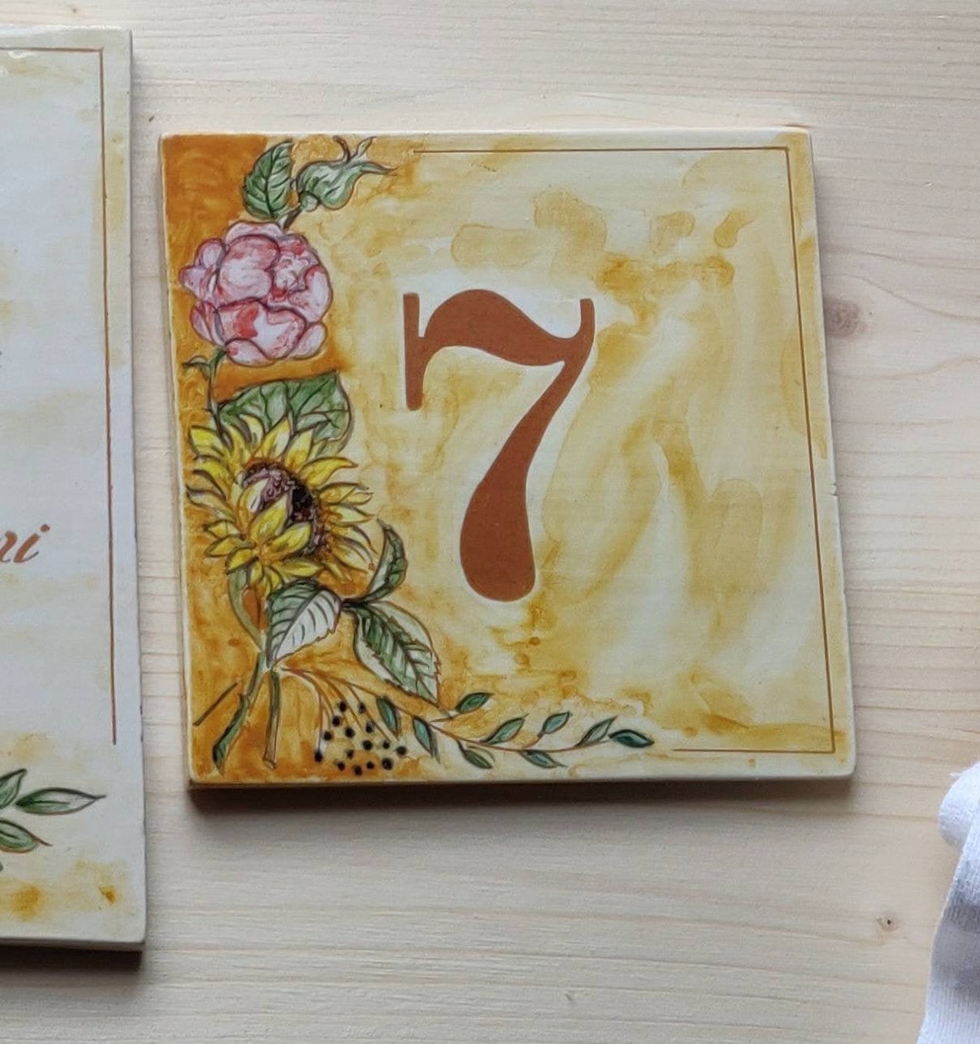 Ceramic Tiles for Home and Shop, House Number Engraved on Ceramic ...