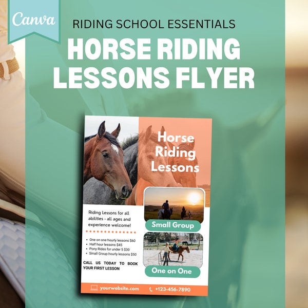 Horse Flyer Template - Etsy