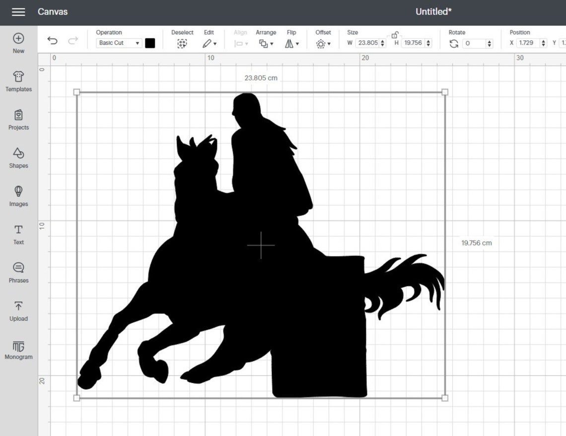 Barrel Racer Rodeo SVG Cutting File for Cricut Silhoutte - Etsy