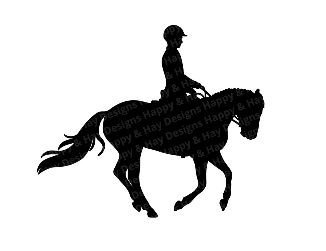 Dressage Rider Svg | Horse Svg | Horse Png | Horse Clipart | Horse ...